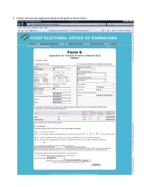 Form 6 Procedure Pdf Politics