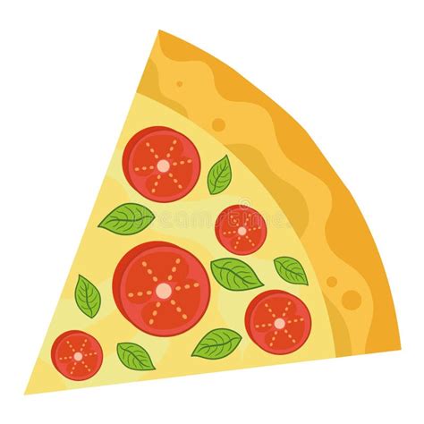Isolated Sketch Of A Slice Of Pizza Vector Stock Vector Illustration