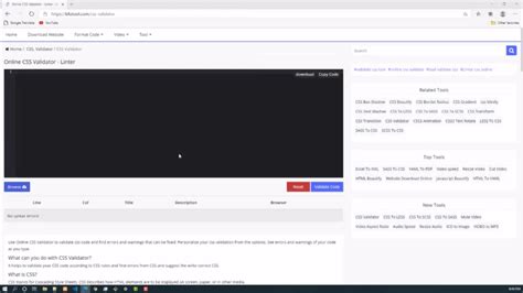 Validador Css En Línea Linter Bfotool