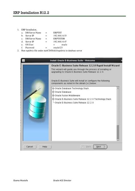 Erp Installation R12 2