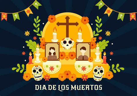 dia Delaware los muertos vector ilustración con día de el muerto jugar