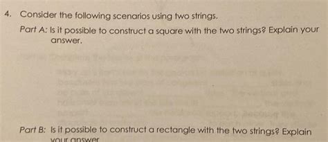 [answered] 4 consider the following scenarios using two strings part a