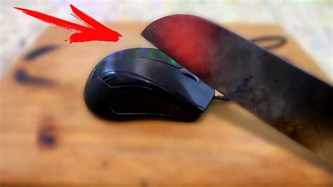 EXPERIMENT Glowing 1000 Degree KNIFE VS MOUSE YouTube