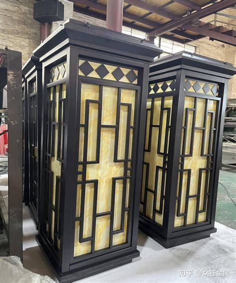 铝合金灯箱 户外仿铜景观灯箱 知乎