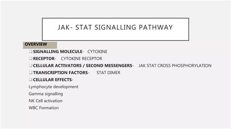 Jak Stat Pathway Pptx