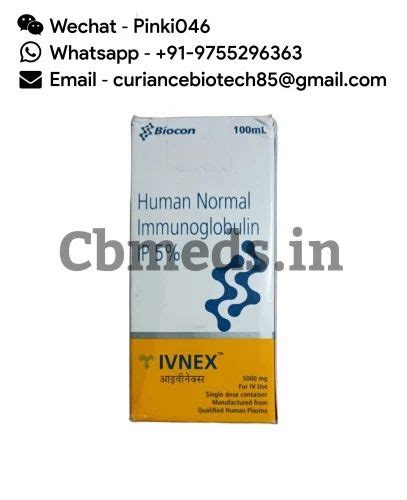 Ivnex Human Normal Immunoglobulin 5gm Infusion At ₹ 11500 Normal