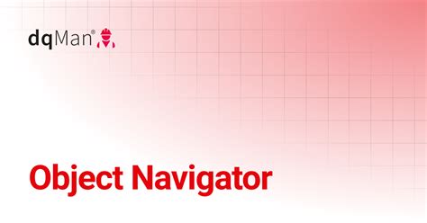 Object Navigator Dqman Documentation
