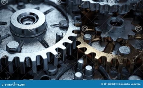 Silver Gears Each Other To Be Together Successful Business And Process Management Workflow