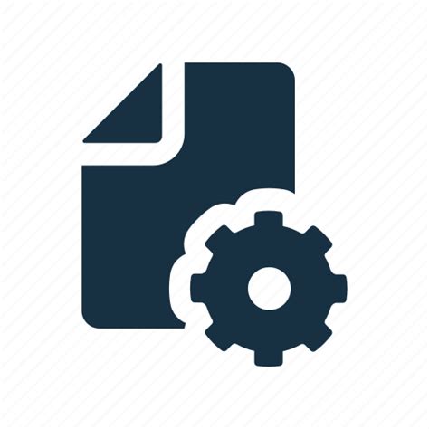 Configuration Data Document File Gear Setting Settings Icon