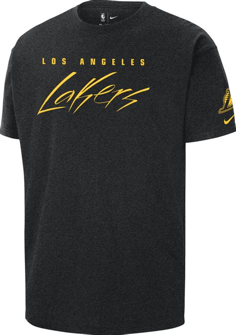 Nike Los Angeles Lakers Courtside Mens Nba Max90 T Shirt In Black