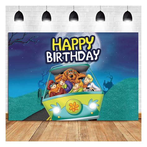 Buy Scooby Doo Backdrop For Happy Birthday Party Decoration 5x3ft