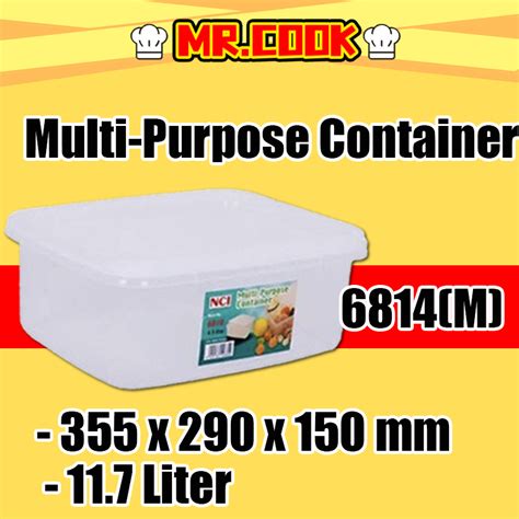 Mrcook Bekas Food Container Multi Purpose Container Rectangular Food Container Bekas Makanan