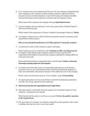 Term ONe Questions Review D072 WGU Studocu