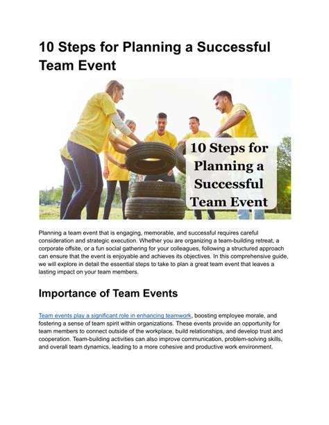 PPT Steps For Planning A Successful Team Event PowerPoint Presentation ID