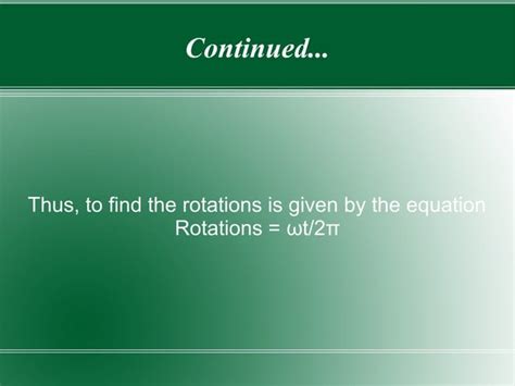 Physics Concept No 2 Angular Frequency Odp