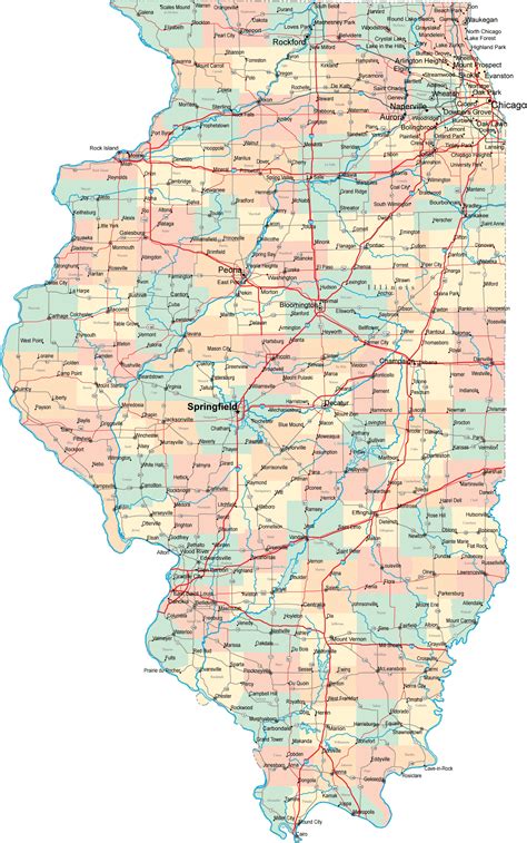 Map Of Illinois Cities
