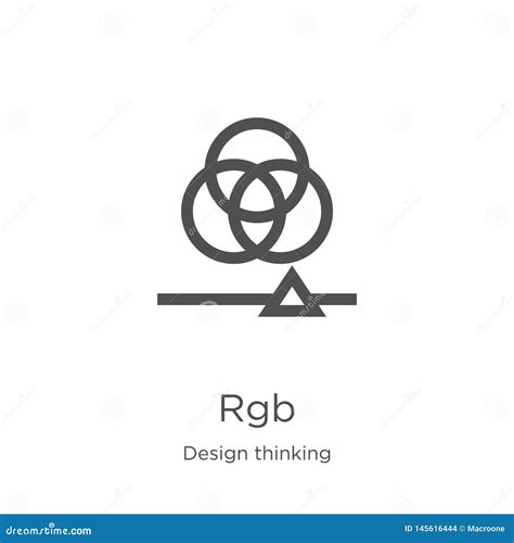 Rgb Icon Vector From Design Thinking Collection Thin Line Rgb Outline