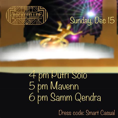 Rockefeller ⌒♡Ңҽℓℓσ ♡⌒ Get Ready For A Rockefeller Club Live Sunday With Putri Solo Mavenn