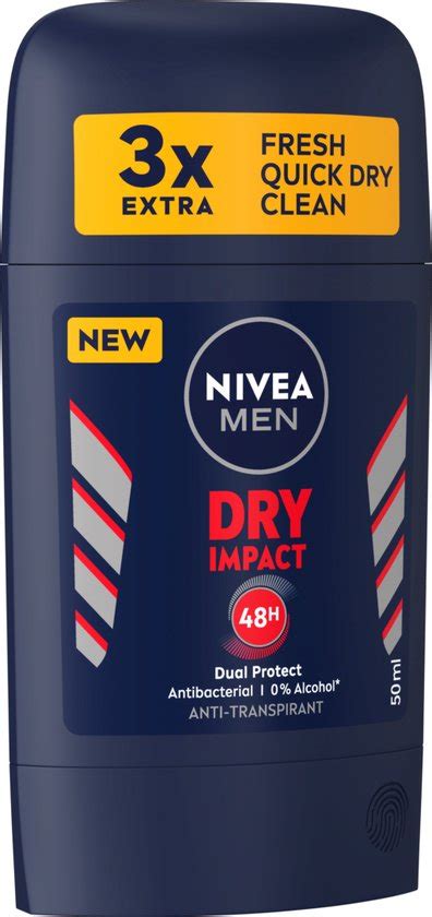 NIVEA MEN Dry Impact Anti Transpirant Deodorant Stick 48 Uur