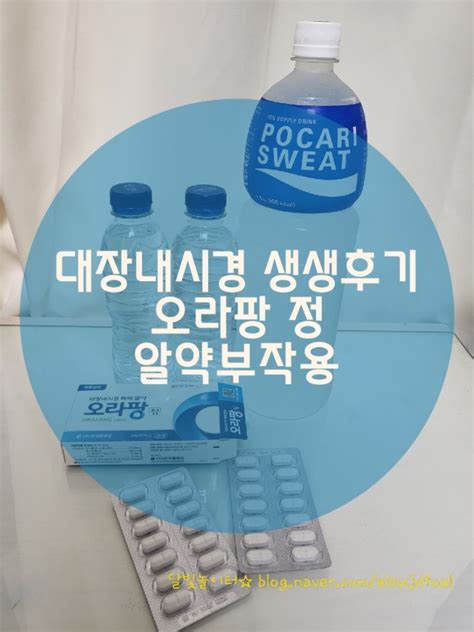 실비받는꿀팁 대장내시경알약 오라팡 장단점세번째 수면내시경 생생후기 Feat 오라팡 구토했을때 네이버 블로그