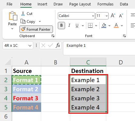 How To Use Format Painter In Excel How To Excel