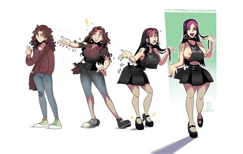 Punking The Girl Ftf To Gothpunk Breast Expansion Bimbofication