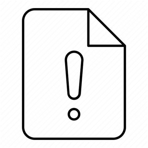 1 File Exclamation Alert Caution Warning Icon Download On Iconfinder