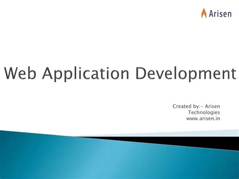 Ppt Web Application Development Ppt Presentation Powerpoint Presentation Id 12262270
