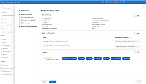 生成 Ai アプリケーションのモデルの監視 プレビュー Azure Machine Learning Microsoft Learn