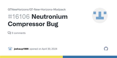 Neutronium Compressor Bug · Issue 16106 · Gtnewhorizonsgt New