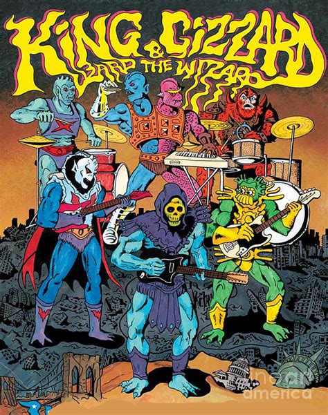 King Gizzard And The Lizard Wizard Digital Art By Daztan Aji Fine Art