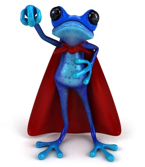 Premium Photo Blue Frog Animation