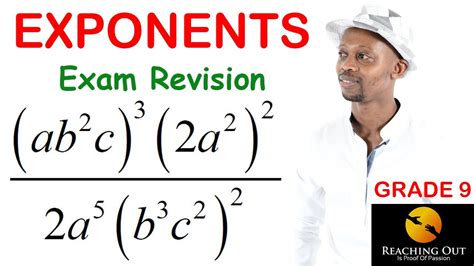 Exponents Grade 9 Revision Youtube