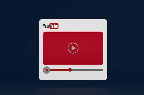 Premium Photo Youtube Video Player 3d Design Or Video Media Player Interface Premium Photo Youtube Video Player 3d Design Or Video Media Player Interface