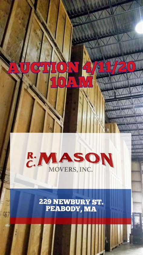 Rc Mason Spring Auction April 11th Rc Mason Movers