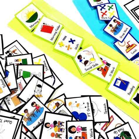 Visual Schedules Color Coded Visual Schedule Printable Autism Classroom