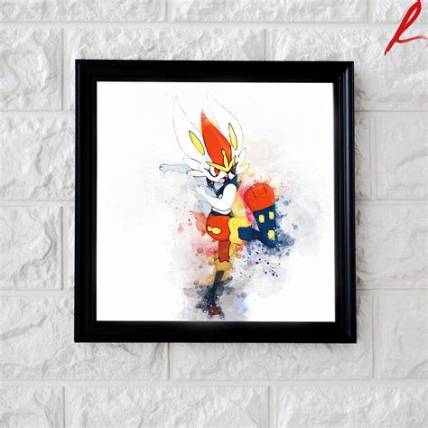 Printable Cinderace Poster Cinderace Pokemon Digital Print Pokemon