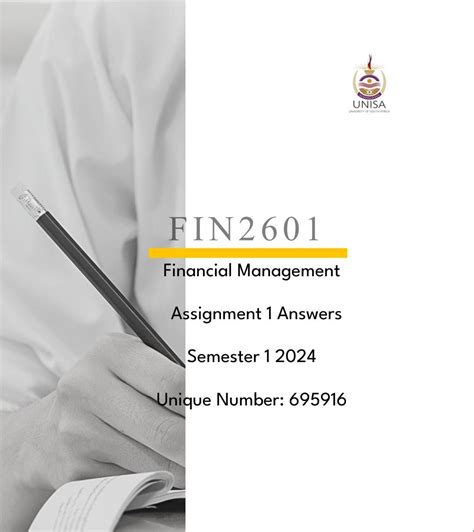 Fin2601 Assignment 01 Answers Semester 1 2024 Studypass Fin2601 Assignment 01 Answers Semester 1 2024 Studypass