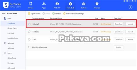 Cara Downgrade Install IOS Dan IPadOS Versi Beta Menggunakan 3uTools PUKEVA