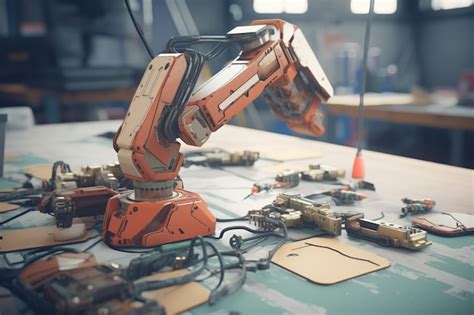 Premium Photo Robot Arm Assembling Electronic Circuit Boards