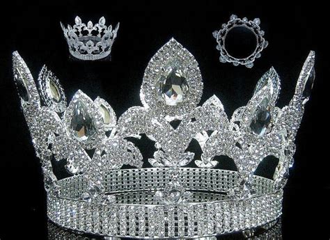 The Millennium Rhinestone Unisex Full Silver Crown Crowndesigners