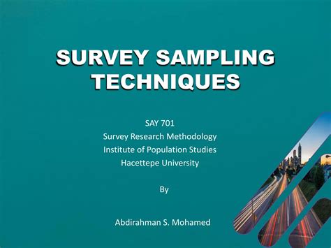 Survey Sampling Techniques Pdf