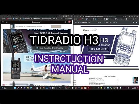 TIDRADIO TD H3 USER MANUAL PDF YouTube