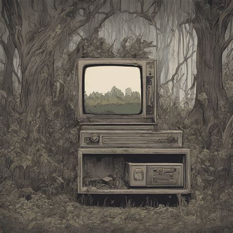 A Drawing Of A Old Crtv In The Woods By Skullinthecoffin On Deviantart