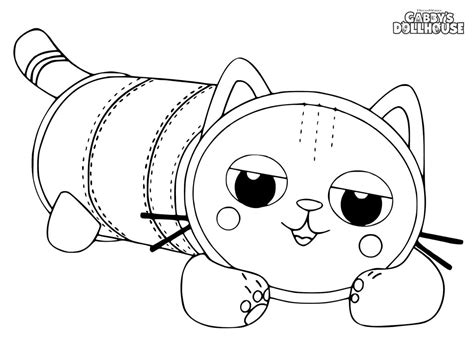 Gabbys Dollhouse Coloring Pages Coloringlib