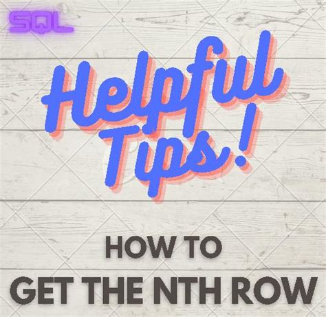 luca biondi on linkedin how to get the n th row in a sql table 4