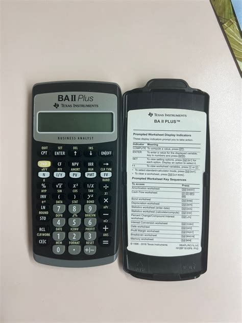 Texas Instruments Ba Ii Plus Financial Calculator Hobbies And Toys