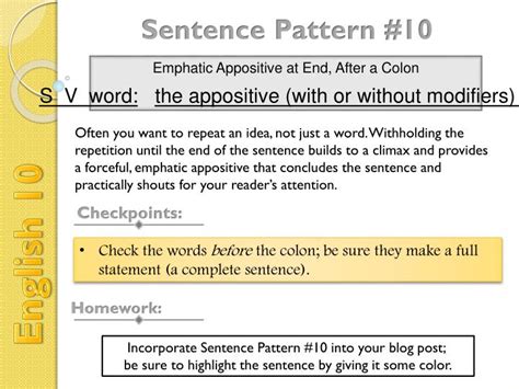 PPT Sentence Pattern 10 PowerPoint Presentation ID 1959233