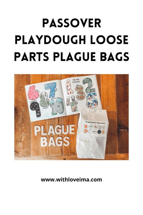 Passover Playdough Loose Parts Plague Bags