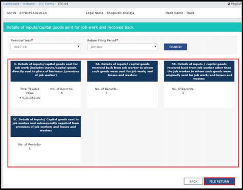 How To File Itc 04 In Gst Portal With Screenshots